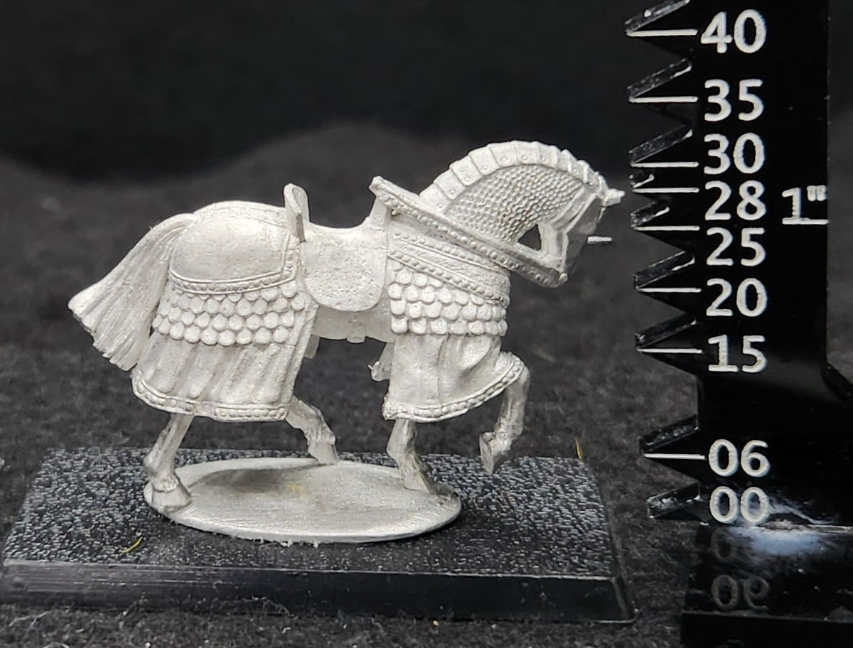 48-0512: Elven Horse, Caparison and Scale Armor – Ral Partha Legacy