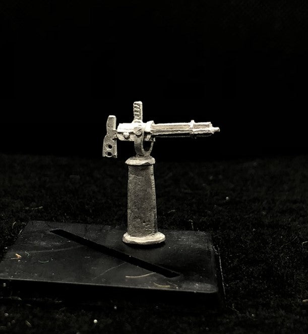 49-5771: 5 Barrel Hotchkiss Revolving Cannon on Tall Pedestal Mount ...