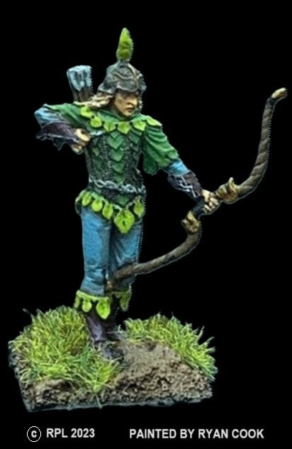 50-9032: Elf Archer in Chainmail and Plate Armor – Ral Partha Legacy