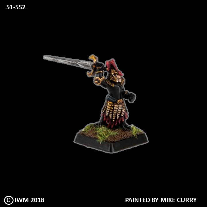 51-0552: Chaos Knight, Dark Elf, with Sword Overhead, Attacking – Ral ...