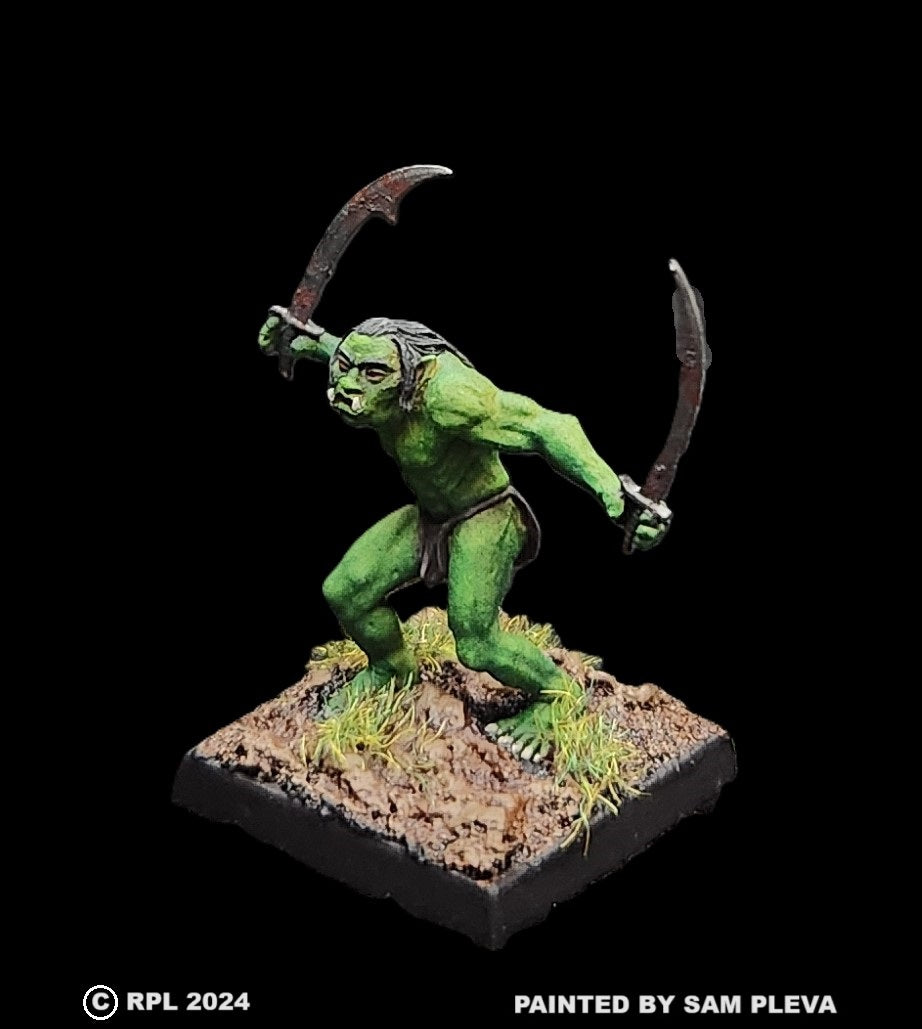 51-9036: Unarmored Heavy Goblin, Facing Forward – Ral Partha Legacy