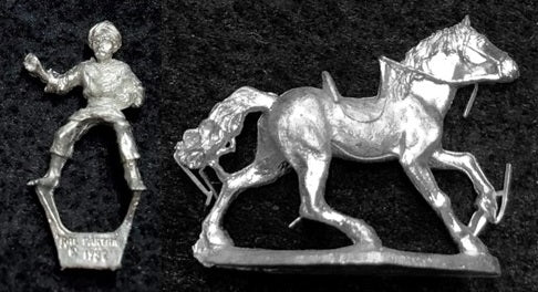 52-8763/48-0334: Ansar Cavalry III, R Arm Raised, Turban [rider and mo ...