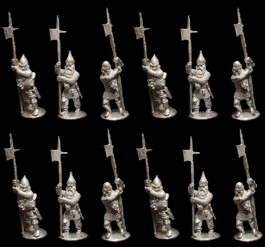 98-2905: Dwarf Warriors with Halberds [12] – Ral Partha Legacy