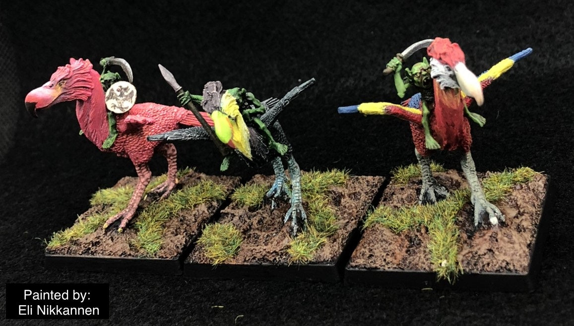 98-3173: Goblin Terror Bird Cavalry [3] – Ral Partha Legacy