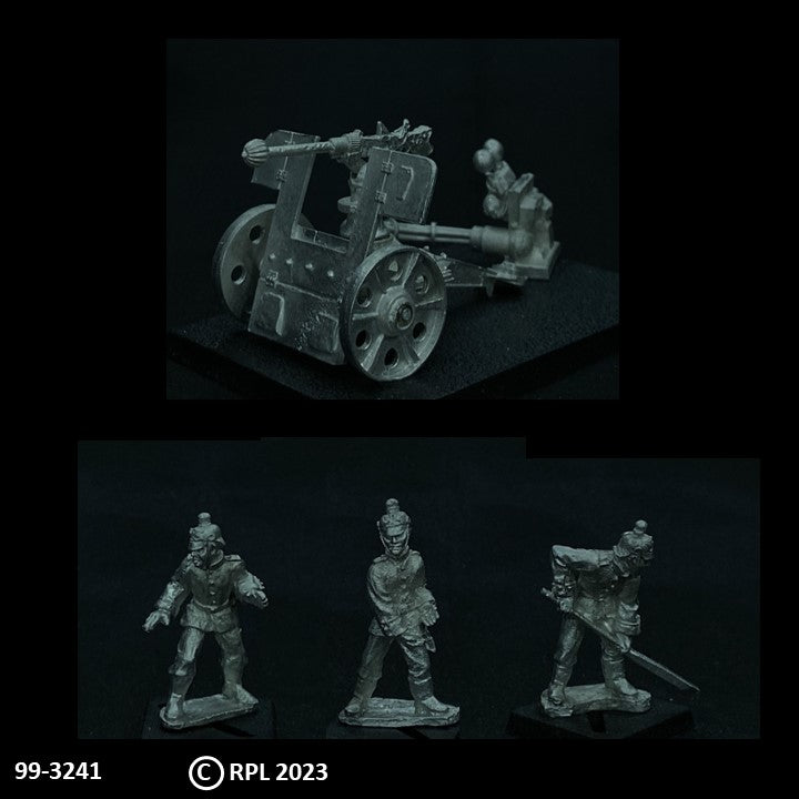 99-3241: Radium Gun with Victorian Prussian Crew [1] – Ral Partha Legacy