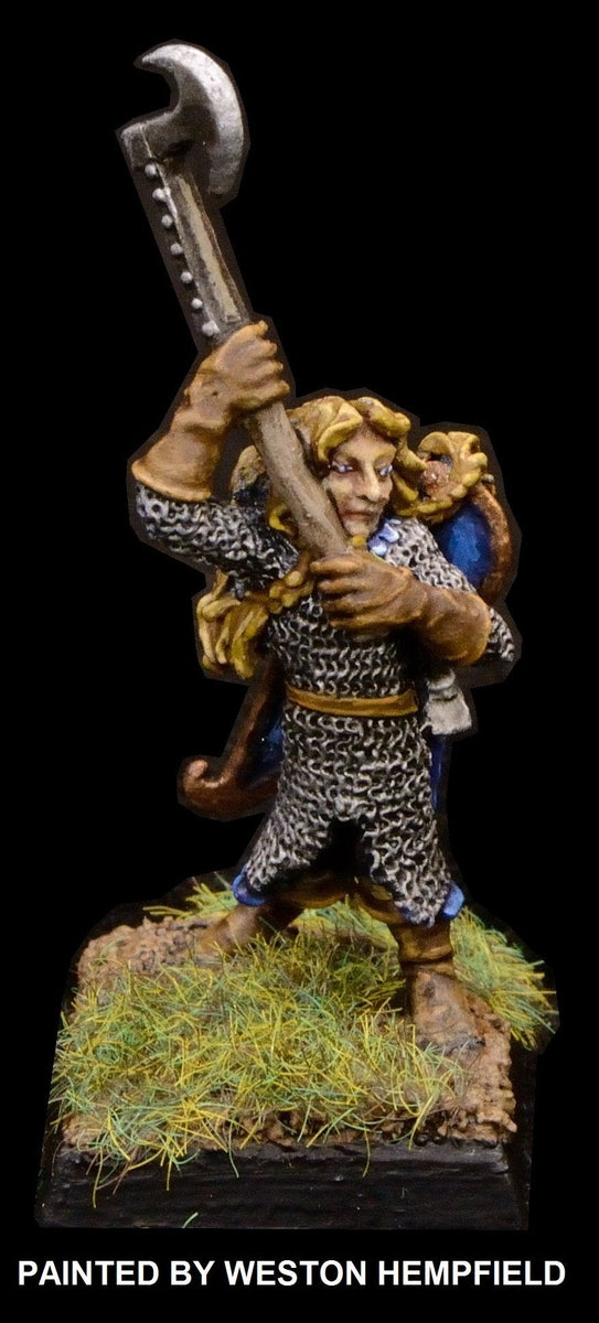 50-0034: High Elf Honor Guard with Great Axe – Ral Partha Legacy