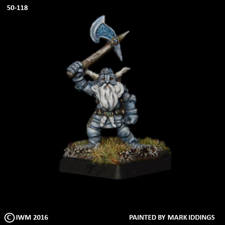 50-0118: Elite Dwarf Axeman II, Heavily Armored – Ral Partha Legacy