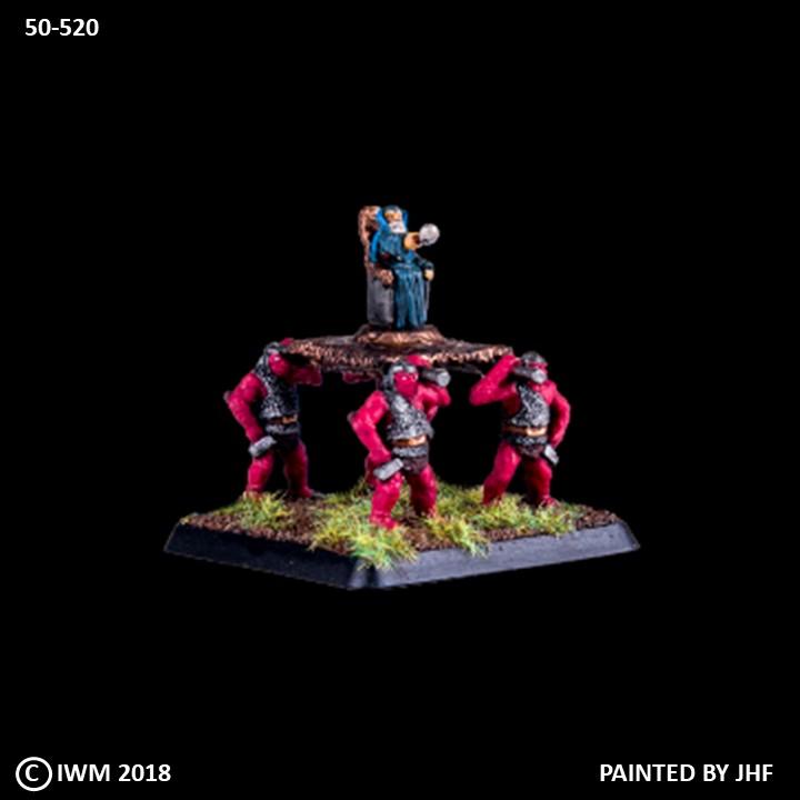 50-0520: Lesser Fae Mage on Palanquin – Ral Partha Legacy