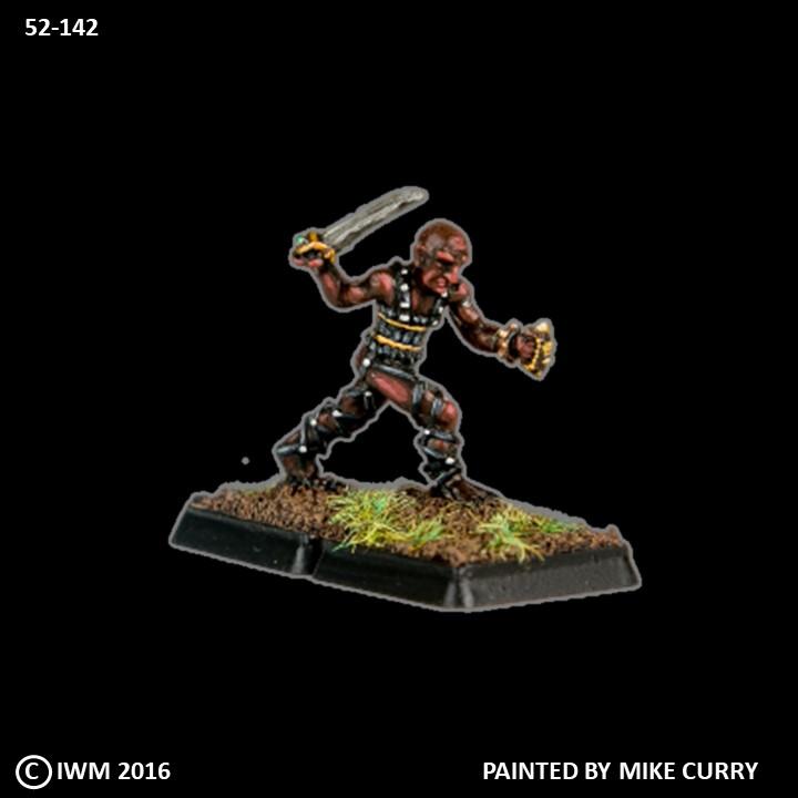 52-0302: Brigand with Sword and Brass Knuckles – Ral Partha Legacy