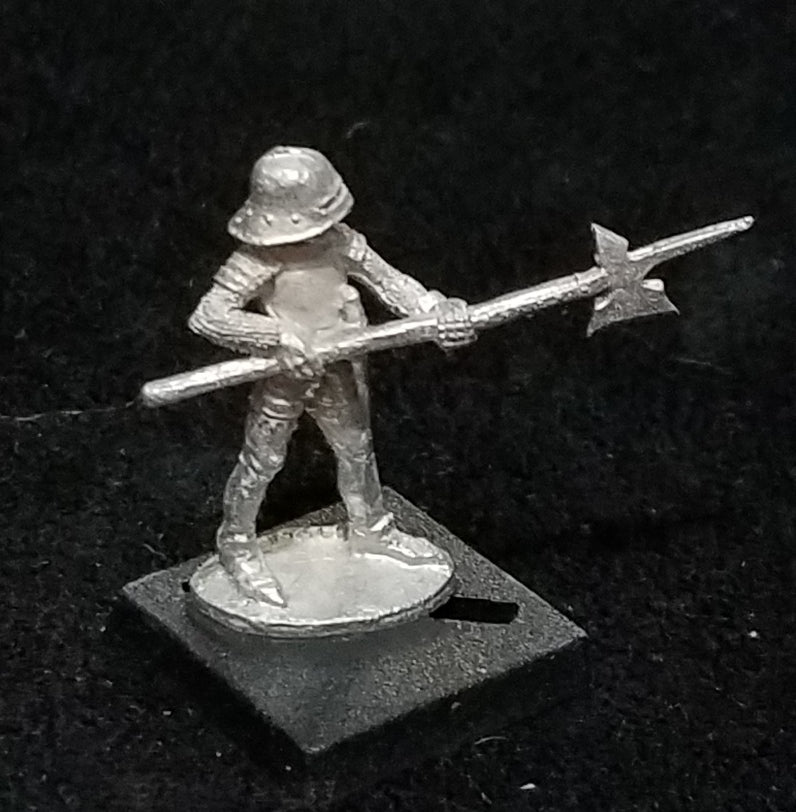 52-1872: Mercenary Halberdier, Armored, with Sallet – Ral Partha Legacy