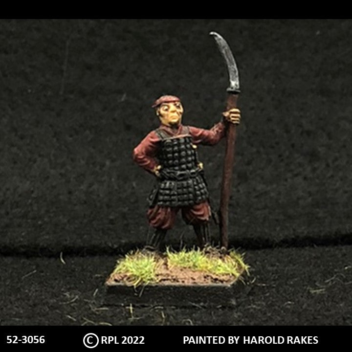 52-3056: Ashigaru with Naginata, In Reserve – Ral Partha Legacy