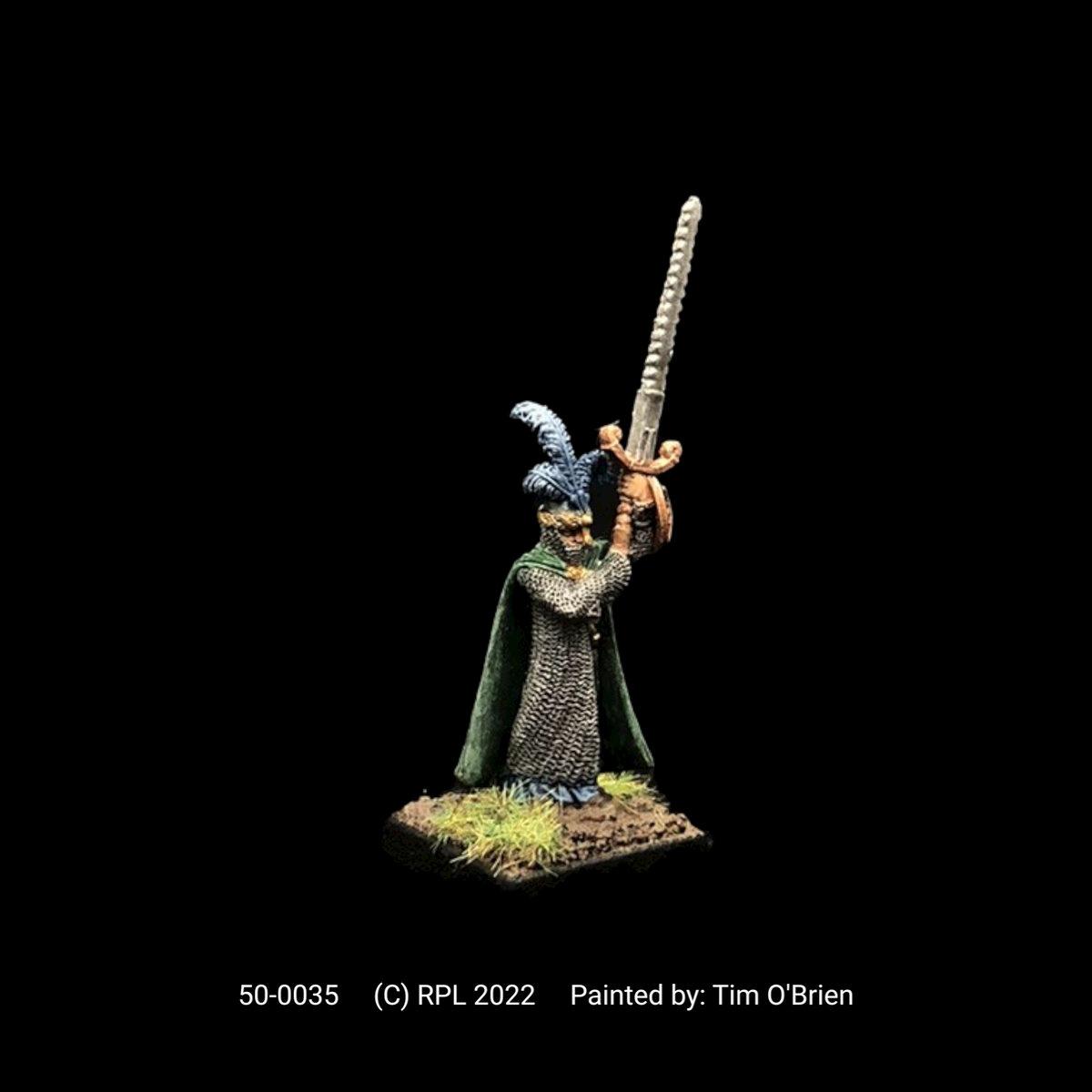 50-0035: Sea Elf Honor Guard with Great Sword – Ral Partha Legacy