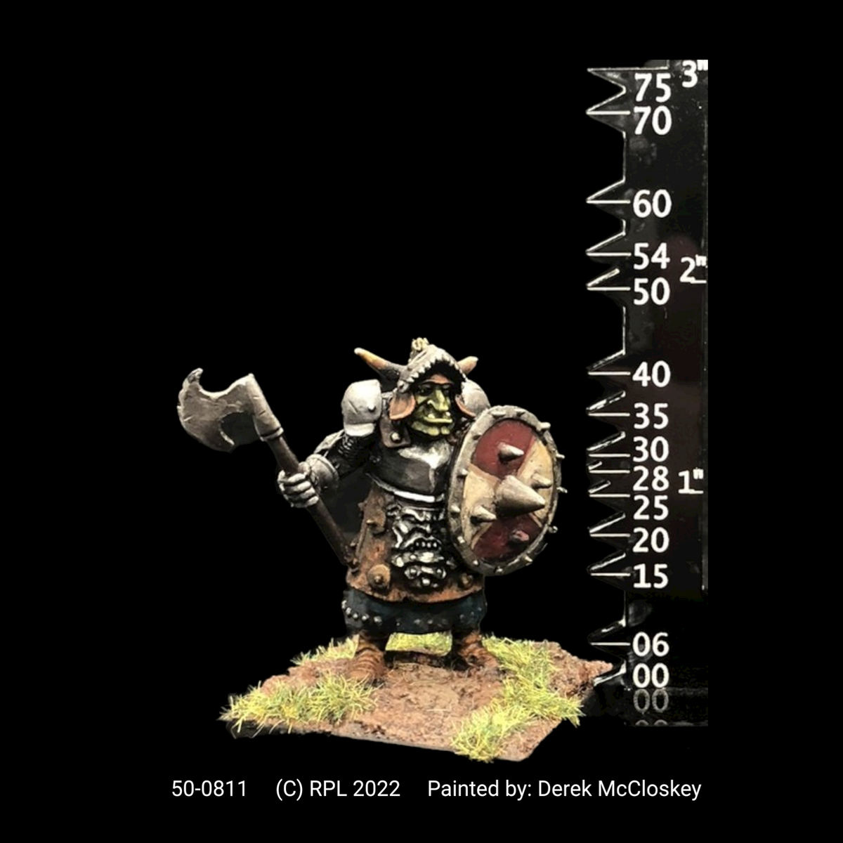 50-0811: Armored Ogre with Axe and Shield – Ral Partha Legacy